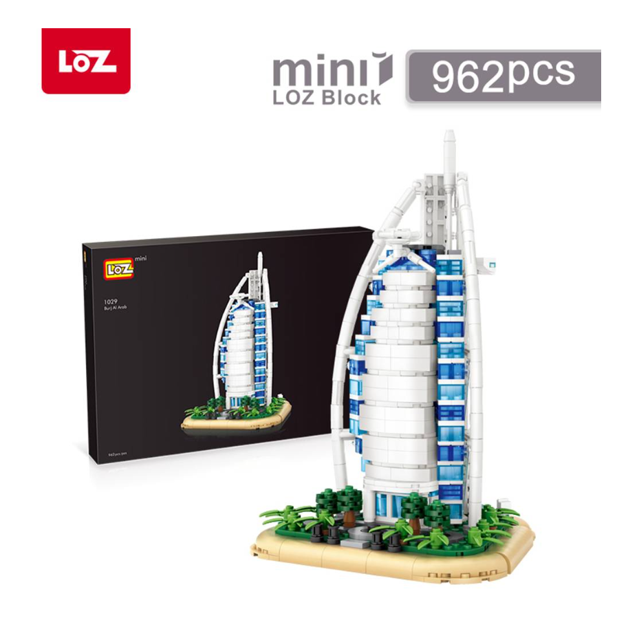 Loz Burj Al Arab Mini Architecture Building Kit (Set 1029) – Heydaystoys