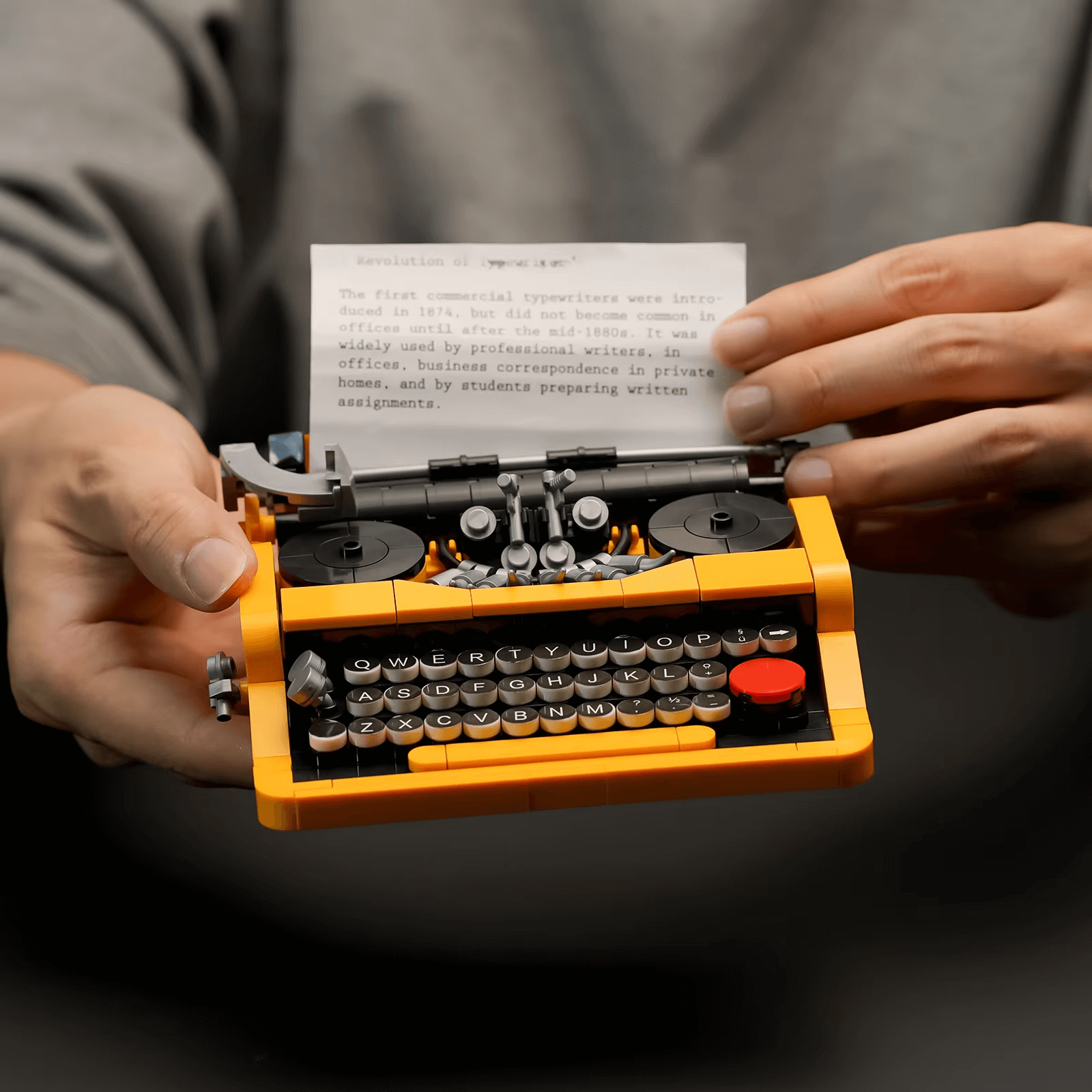Mini Vintage Typewriter Building Blocks Set – Heydaystoys